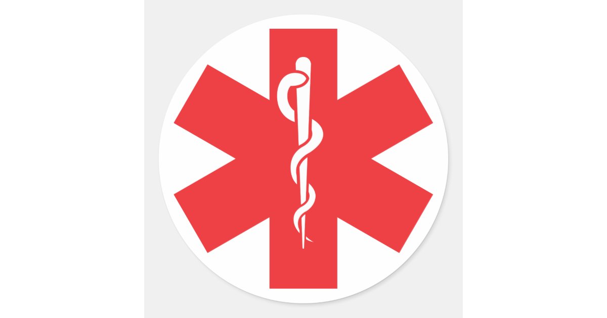 Allergy Alert Sticker Label | Zazzle