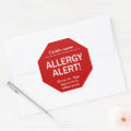Allergy Alert stickers | Zazzle