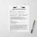 Allergy Patch Test Script Calligraphy Consent Form Letterhead | Zazzle