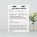 Allergy Patch Test Script Calligraphy Consent Form Letterhead | Zazzle