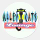 "Alley Cat Lounge" Classic Round Sticker | Zazzle