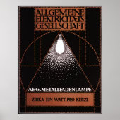 Allgemeine Elektrizitats Gesellschaft AEG Poster | Zazzle