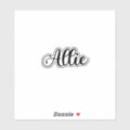 Allie Name - Handwritten Calligraphy Sticker | Zazzle