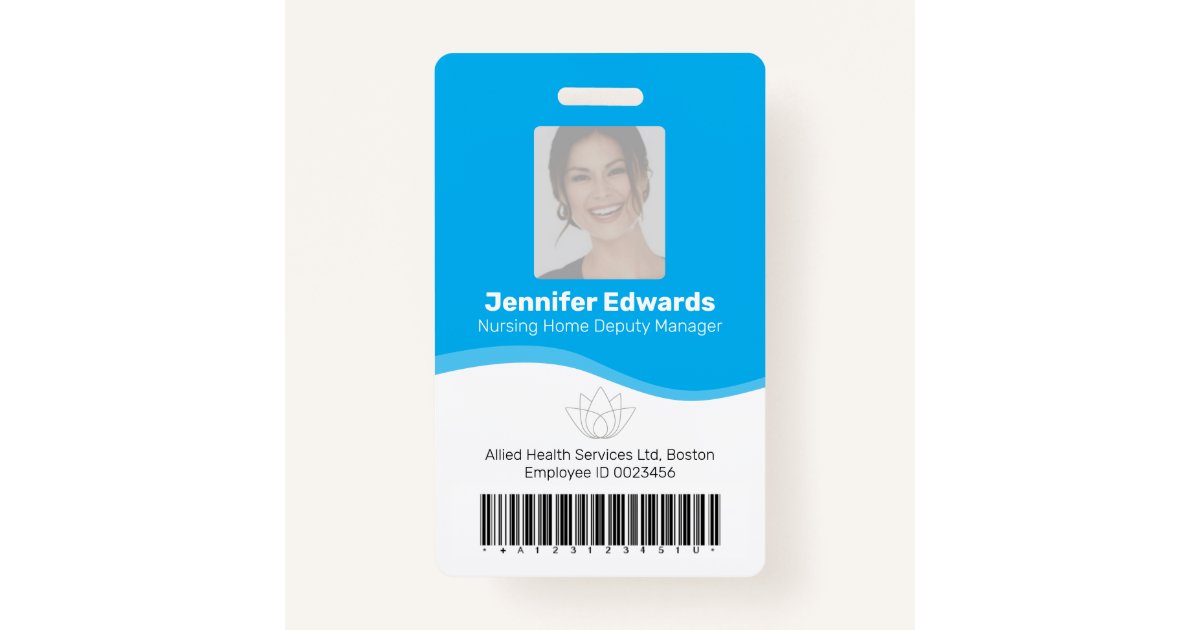 Allied health essential workers identification ID Badge | Zazzle