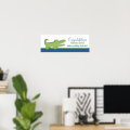 Alligator Banner Poster Print - Blue/Green | Zazzle