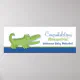 Alligator Banner Poster Print - Blue/Green | Zazzle