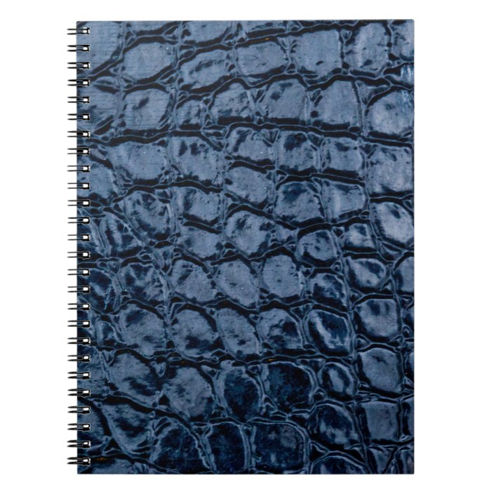 Alligator Blue Faux Leather Notebook | Zazzle.com
