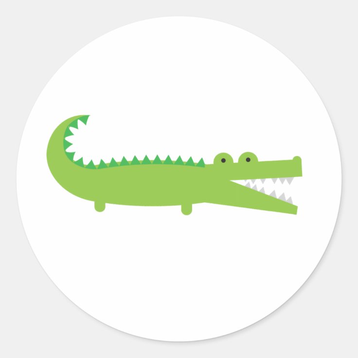 Alligator Classic Round Sticker | Zazzle