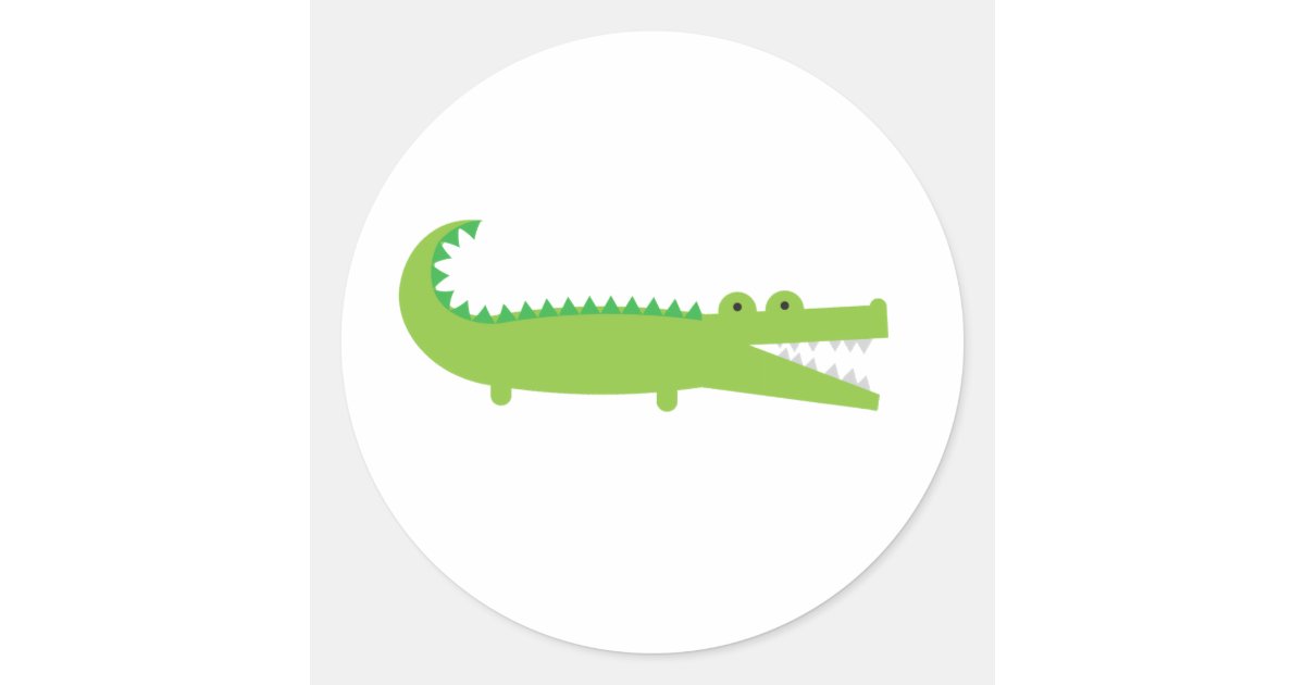 Alligator Classic Round Sticker | Zazzle
