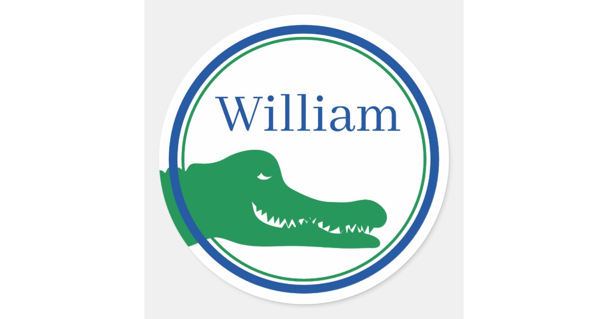 Alligator Custom Sticker | Zazzle