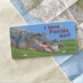 Alligator, Golf Ball, Florida Golf License Plate | Zazzle