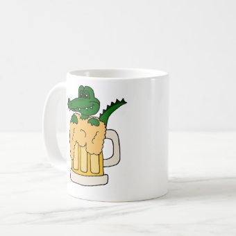 Alligator in Beer Mug | Zazzle