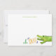 Alligator or Crocodile Thank You Note Stationery Invitation | Zazzle