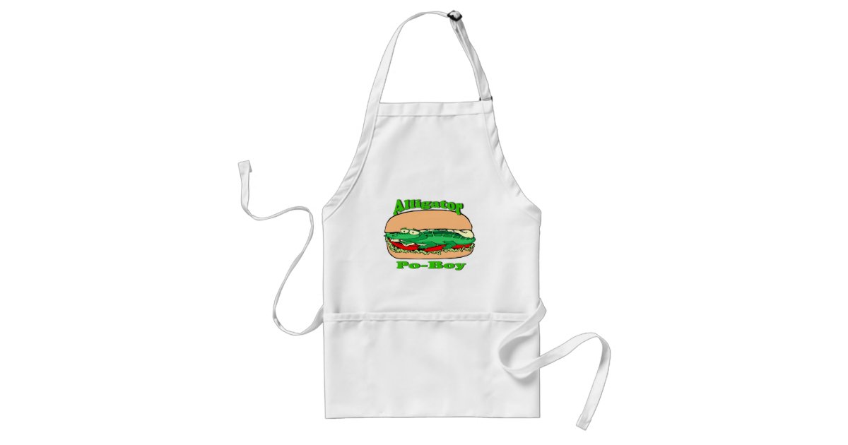 Alligator Po-Boy Adult Apron | Zazzle