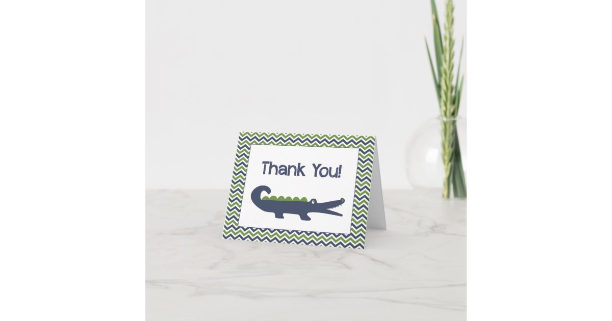 Alligator Thank You Cards | Zazzle