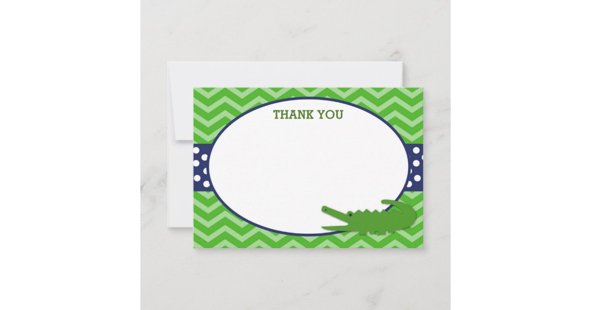 Alligator Thank You cards | Zazzle