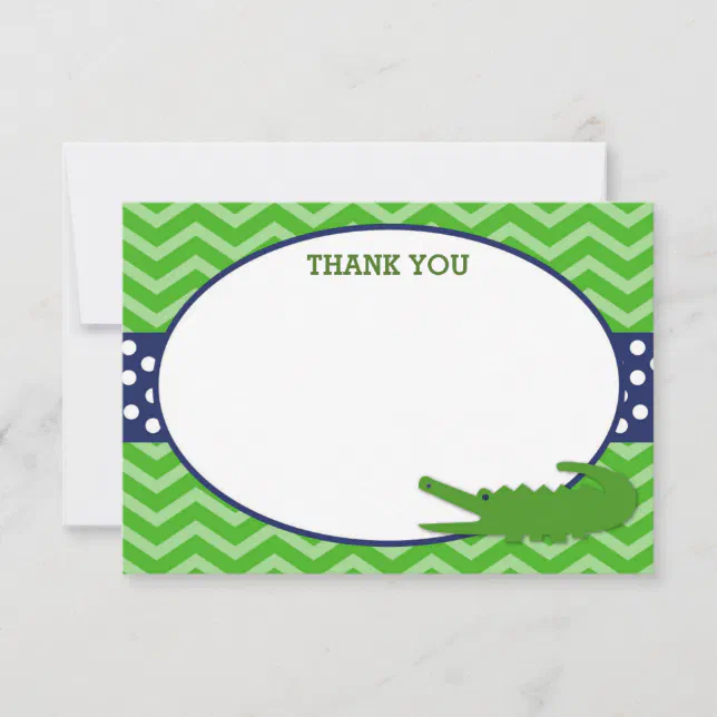 Alligator Thank You cards | Zazzle