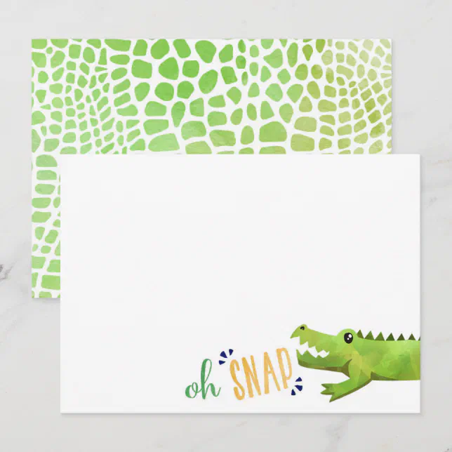 Alligator Thank You Note Cards | Zazzle