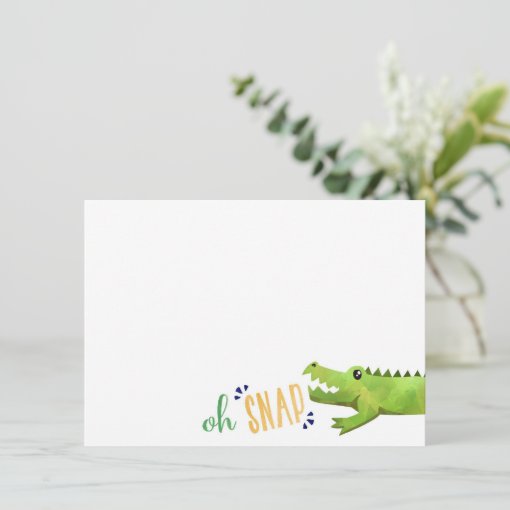 Alligator Thank You Note Cards | Zazzle