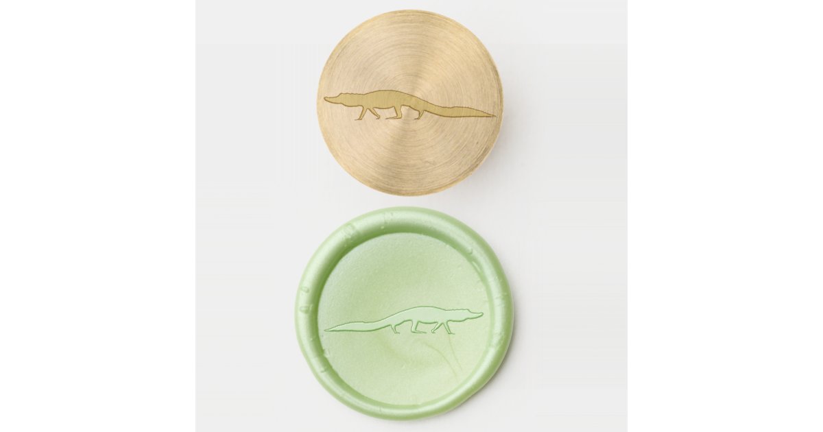 Alligator wax seal stamp | Zazzle