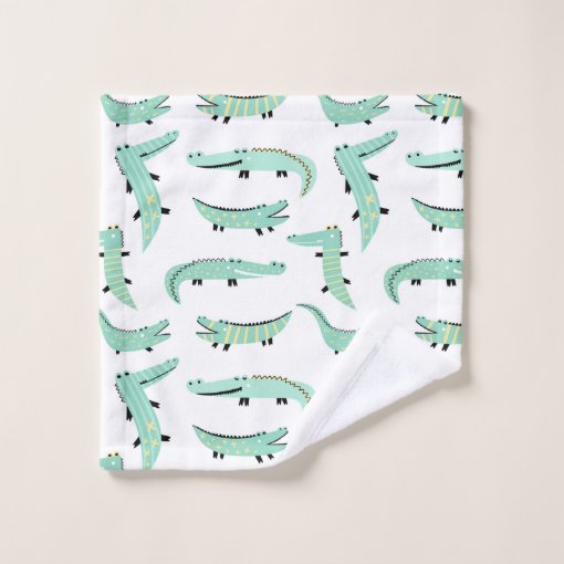 Alligators All Around Bath Towel Set | Zazzle