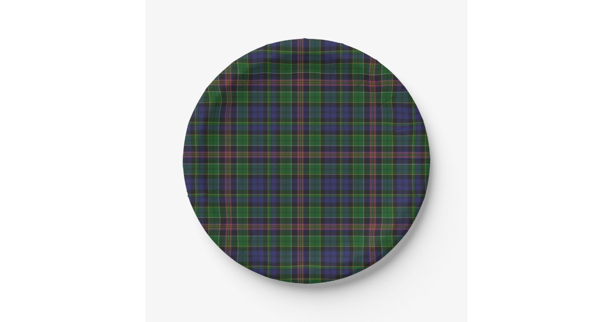 Allison Clan Tartan Plaid Paper Plate | Zazzle