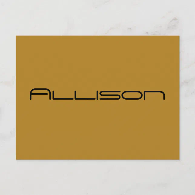 Allison geometric letters from Orphan Black Postcard | Zazzle