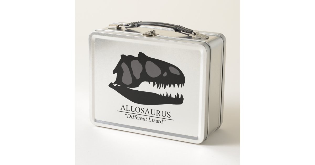Allosaurus Skull Metal Lunch Box | Zazzle