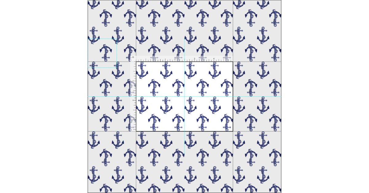 Allover anchor pattern fabric | Zazzle