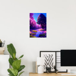 Allure of the Violet Swamp Poster | Zazzle