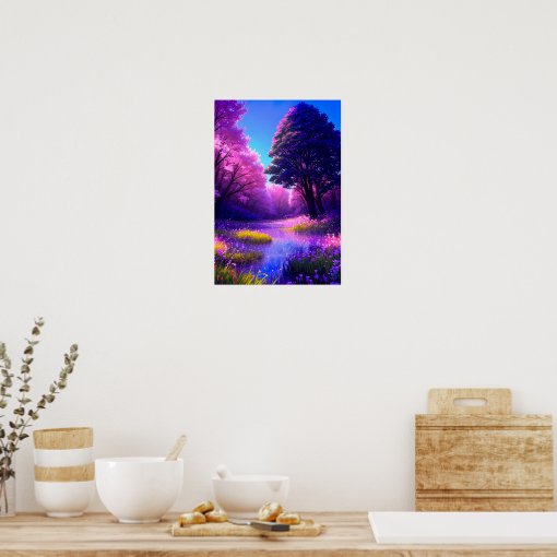 Allure of the Violet Swamp Poster | Zazzle