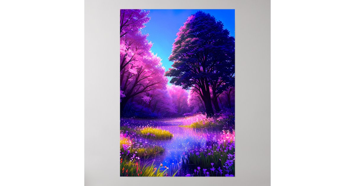 Allure of the Violet Swamp Poster | Zazzle