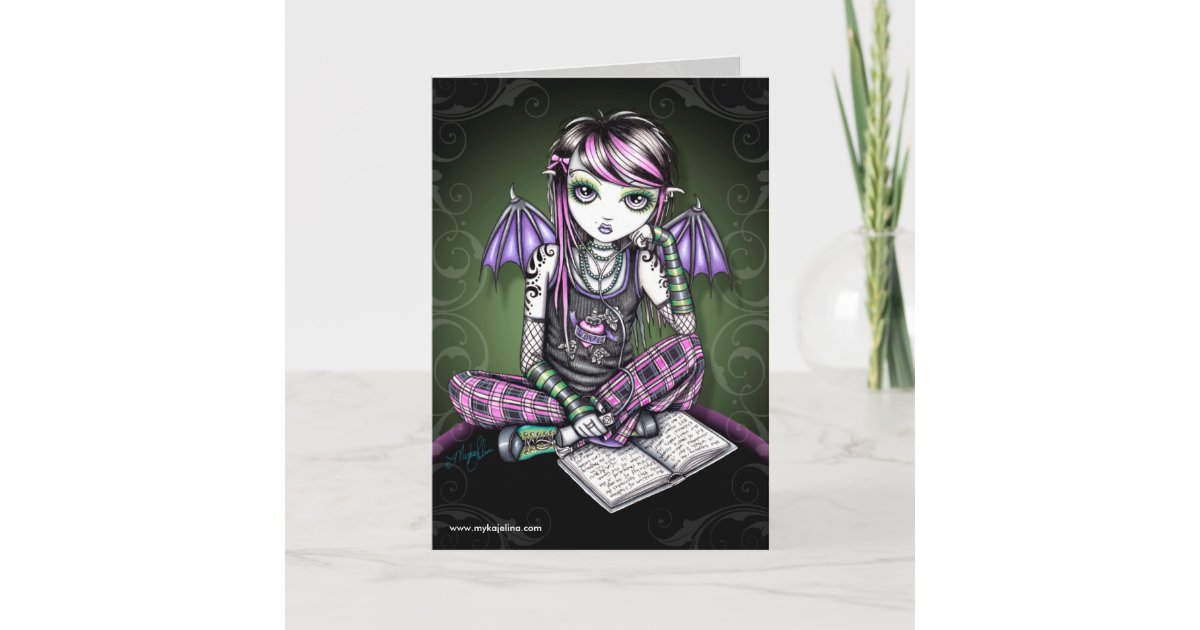 Ally Emo Fairy Card | Zazzle