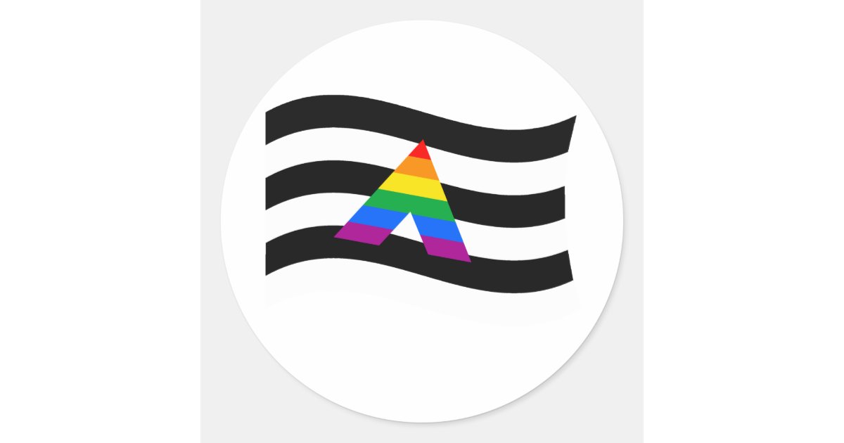 ALLY FLAG WAVING CLASSIC ROUND STICKER | Zazzle