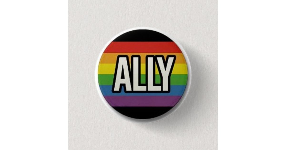 Ally Pride button | Zazzle