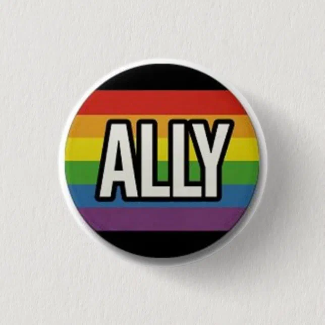 Ally Pride button | Zazzle