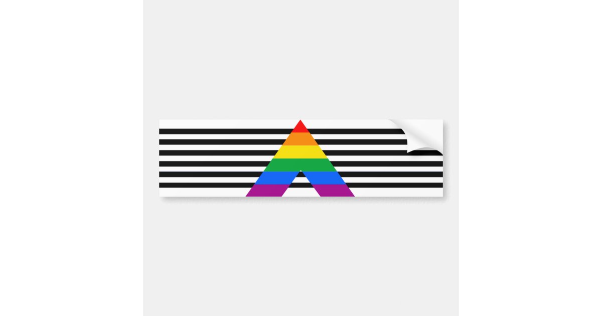 Ally Pride Flag Bumper Sticker | Zazzle