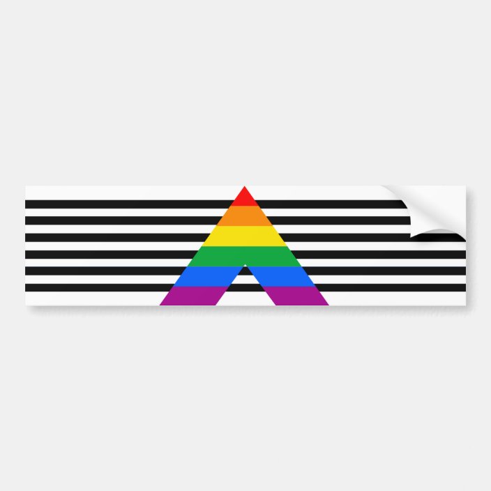 Ally Pride Flag Bumper Sticker | Zazzle.com