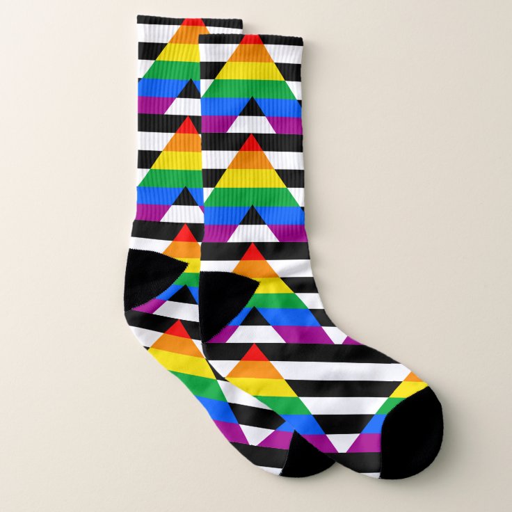 Ally Pride Flag Socks | Zazzle