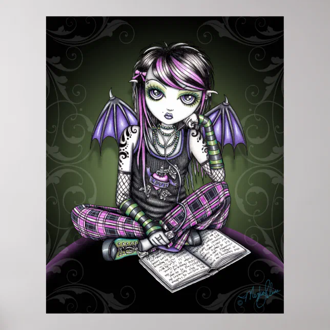 Ally Tattoo Emo Fairy Poster | Zazzle