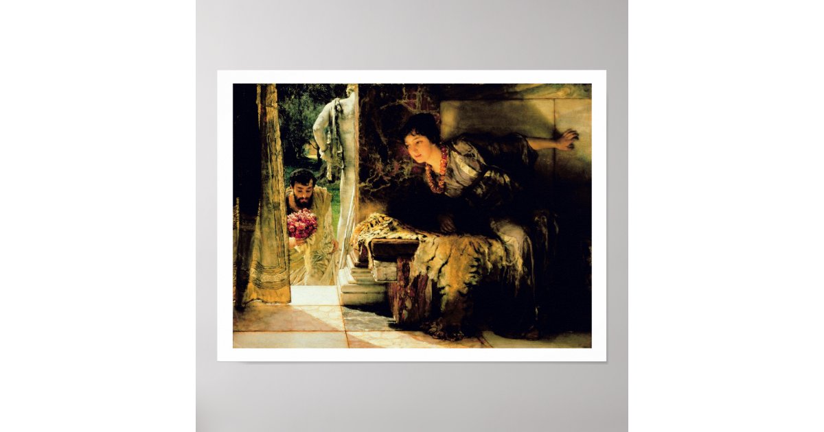 Alma-Tadema | Welcome Footsteps, 1883 Poster | Zazzle