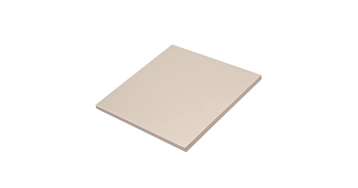 Almond (solid color) ceramic tile | Zazzle