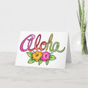 Aloha Card | Zazzle