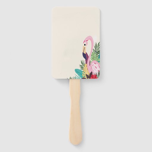 Aloha Flamingo Tropical Hand Fan | Zazzle