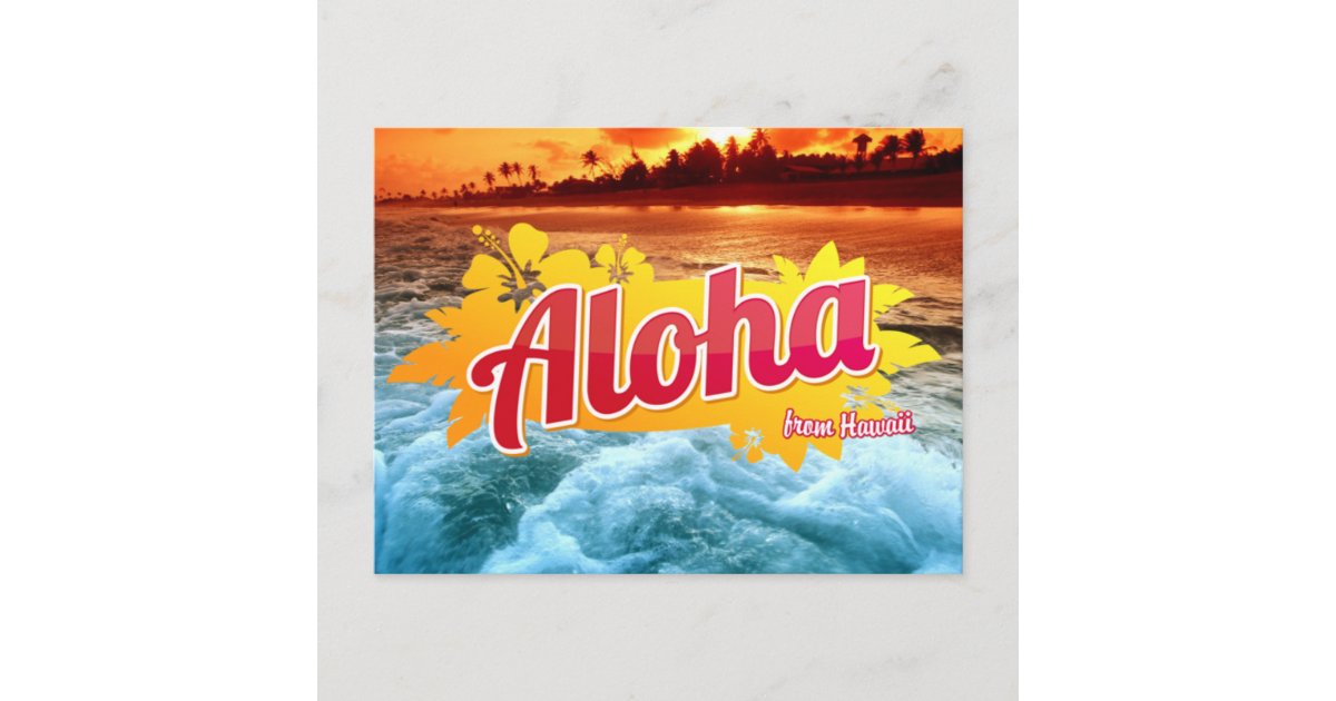 Aloha from Hawaii Postcard | Zazzle