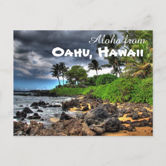 Aloha from Oahu Hawaii Postcard | Zazzle.com