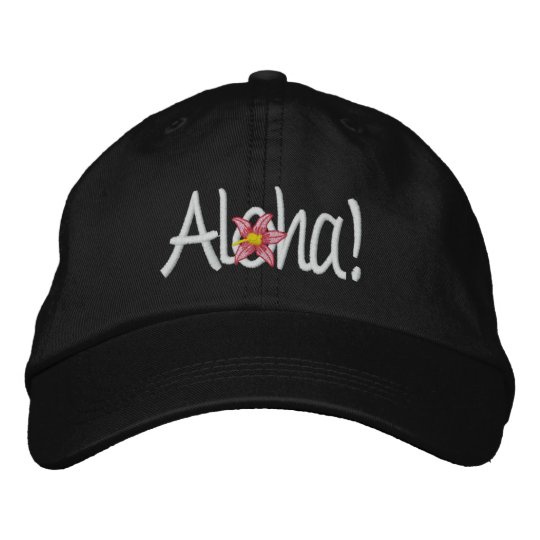 Aloha Hawaiian Embroidered Baseball Cap | Zazzle.com