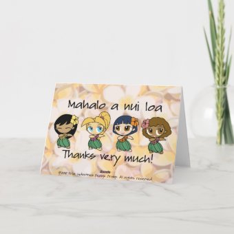 "Aloha Honeys" Thanksgiving Card | Zazzle