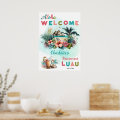 Aloha Luau Tropical Island Beach Retirement Party Poster | Zazzle