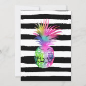 Aloha Neon Tropical Luau Pool Party Birthday Invitation | Zazzle